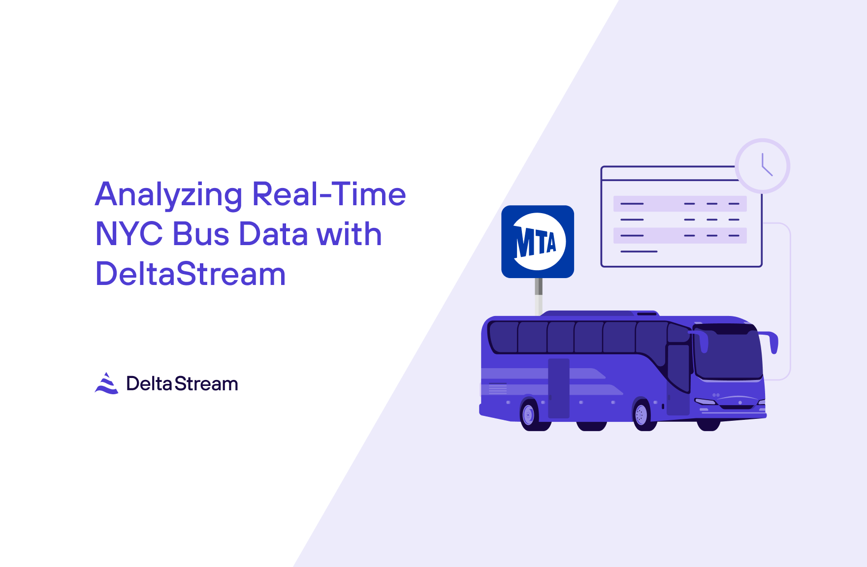 Analyzing Real-Time NYC Bus Data with DeltaStream | DeltaStream